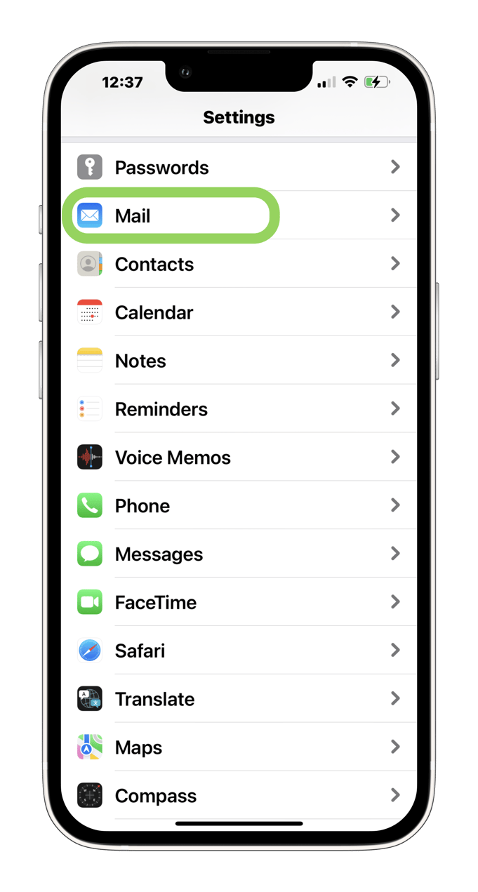 Settings: Email Setup - iPhone & iPad Settings: Email Setup - iPhone & iPad